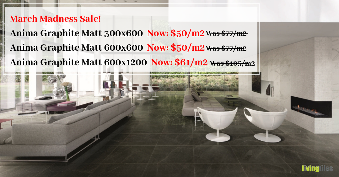 Anima Graphite Matt - Living Tiles